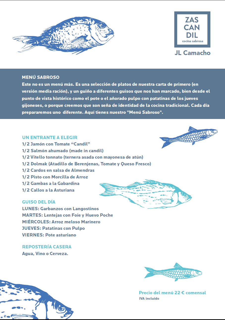 Zascandil :: Menú Sabroso